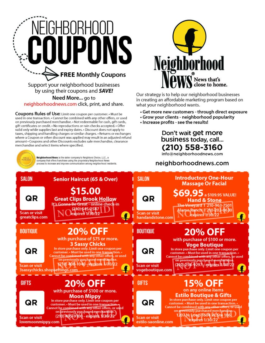 Neighborhood Coupons - Neighborhood News